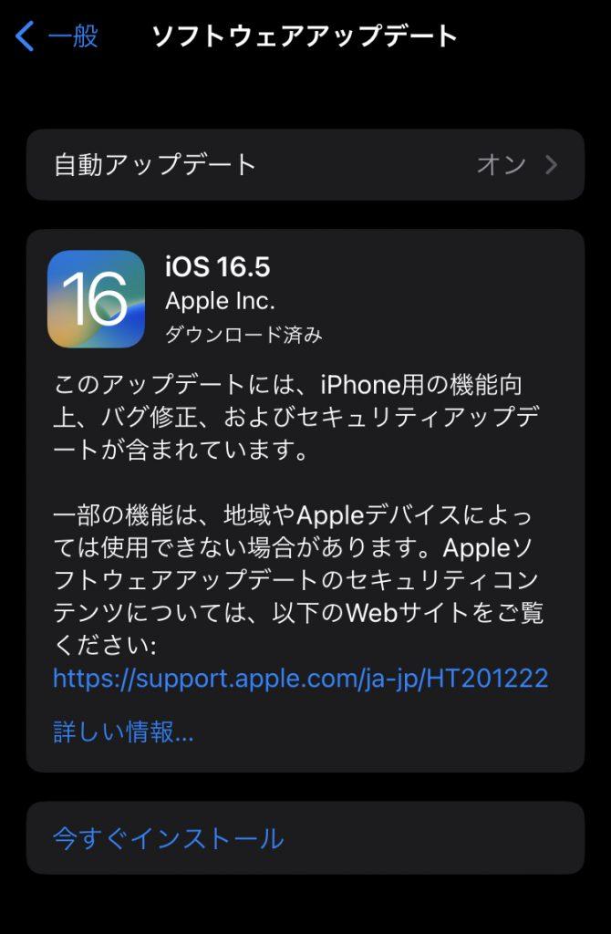 iOS 16.5 / iPadOS 16.5 / watchOS 9.5.1 インストール | wnkhs.net